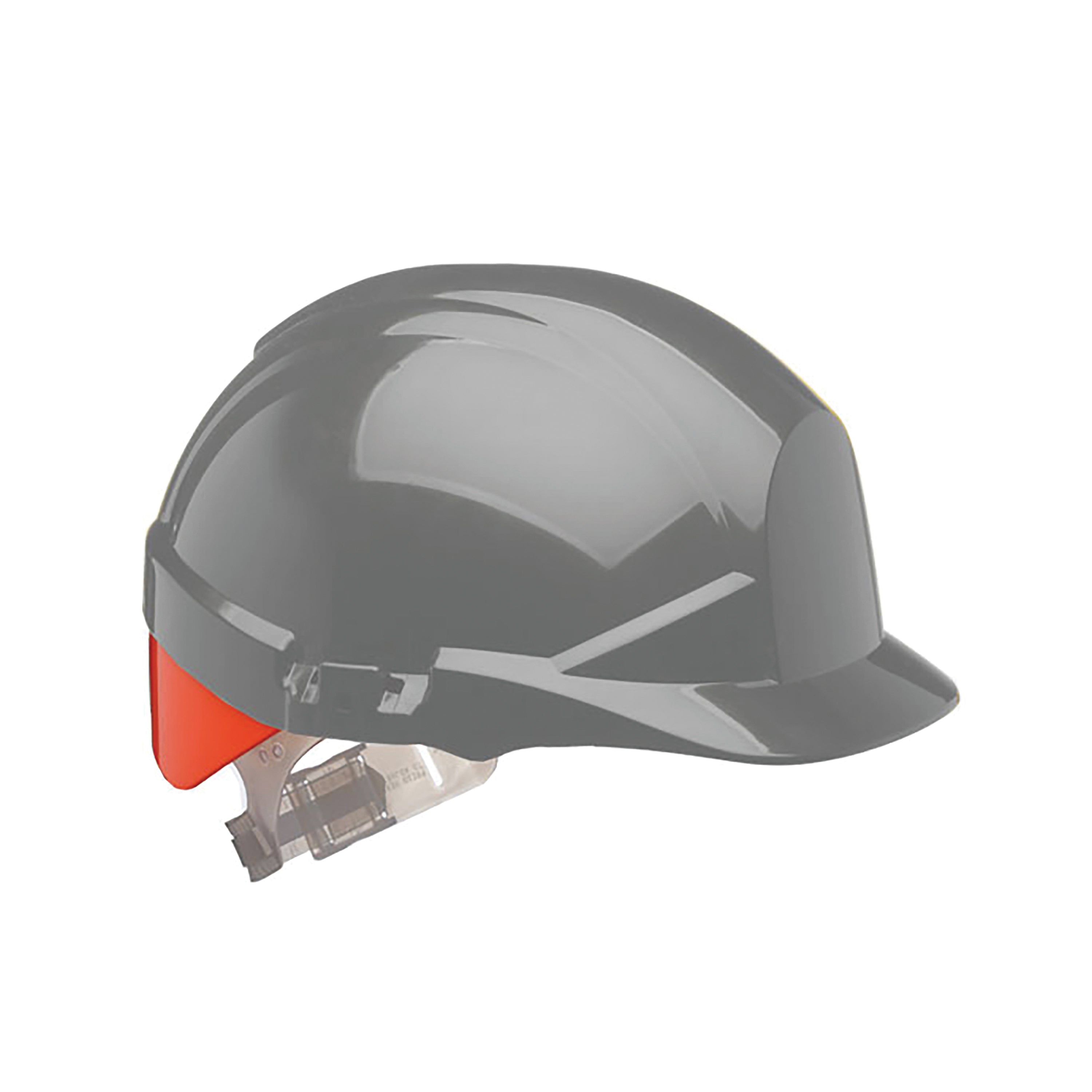 Centurion ReflexSlip Ratchet Safety Helmet with Orange Rear Flash Grey ...