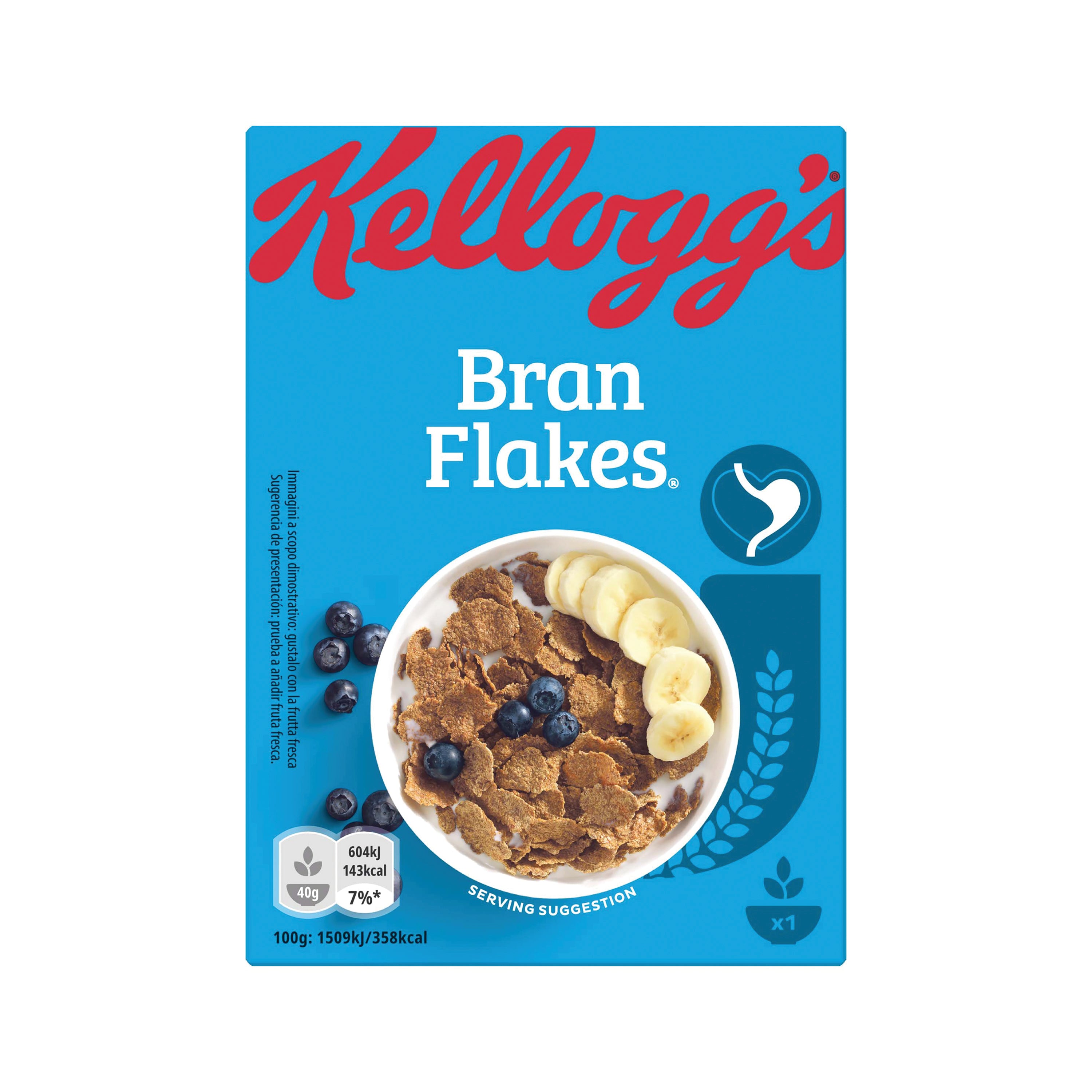 Kellogg's Bran Flakes Portion Packs 40g (Pack of 40) 5139415000 ...
