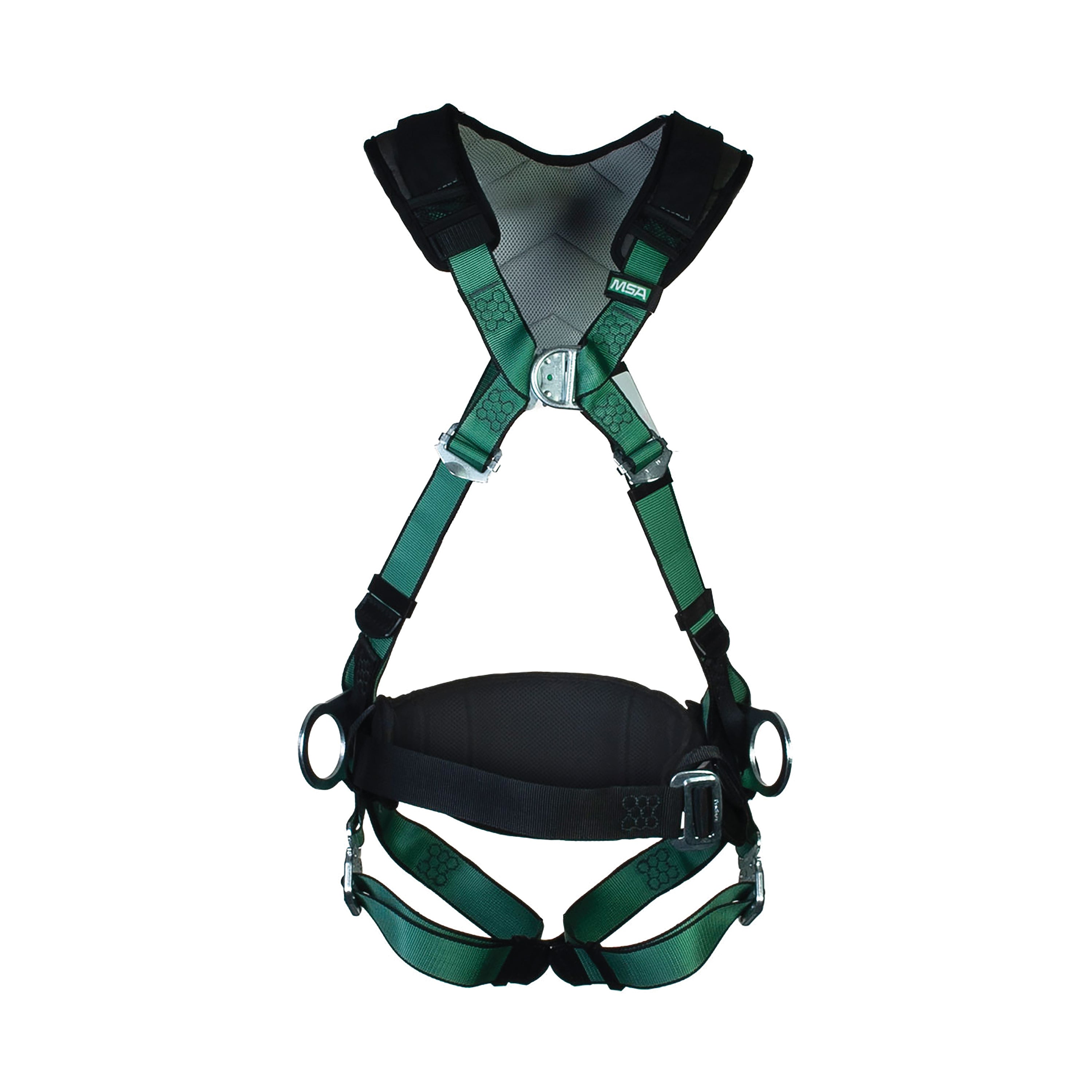 MSA XL V-Form + Back/Chest/Hip D-Ring Bayonet Harness W/W Belt Green S ...